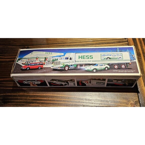 Hess | Toys | Vintage Hess 8 Wheeler And Racer With Friction Motor Head ...